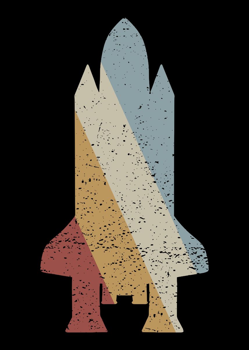 'Spaceship Retro Vintage' Poster by royalsigns | Displate