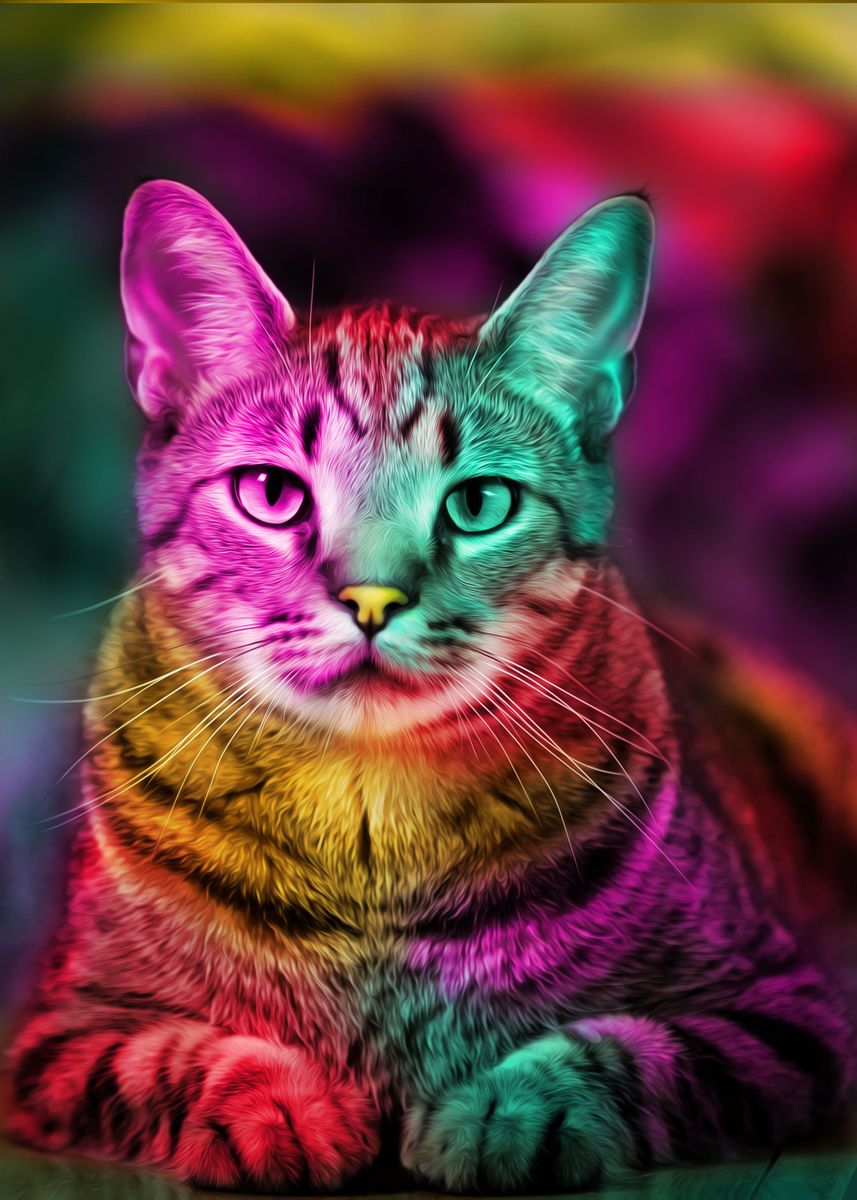 'Cat' Poster by San Illustrator | Displate