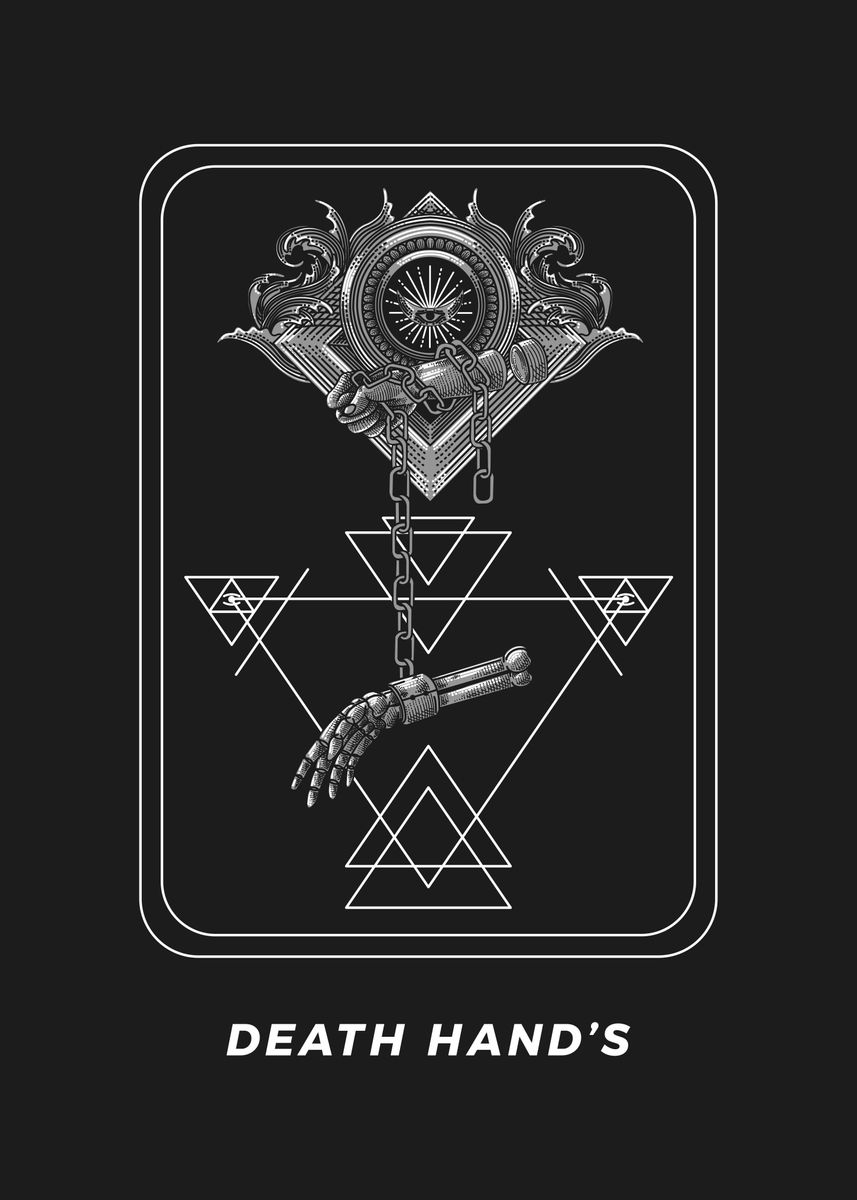 'Death Hands' Poster, picture, metal print, paint by Mahendra Putra ...