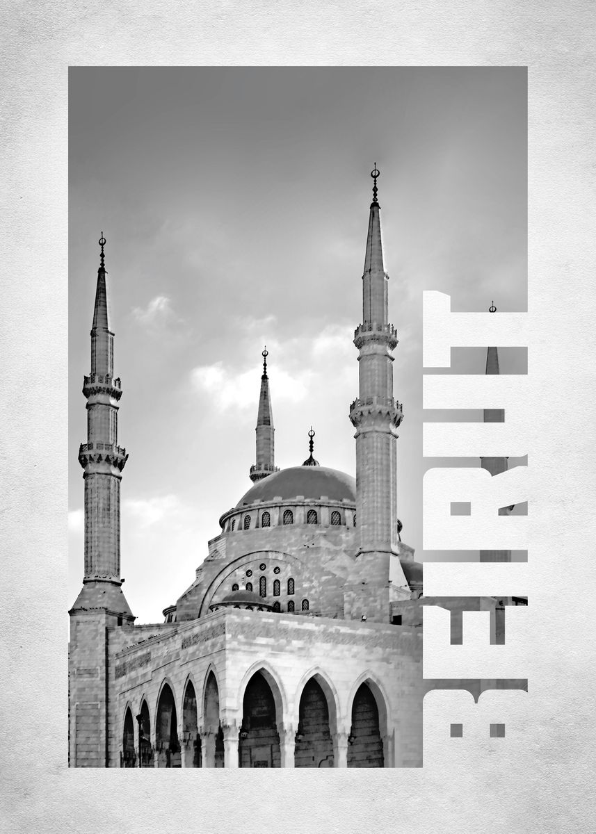 'Beirut' Poster, picture, metal print, paint by Bo Kev | Displate