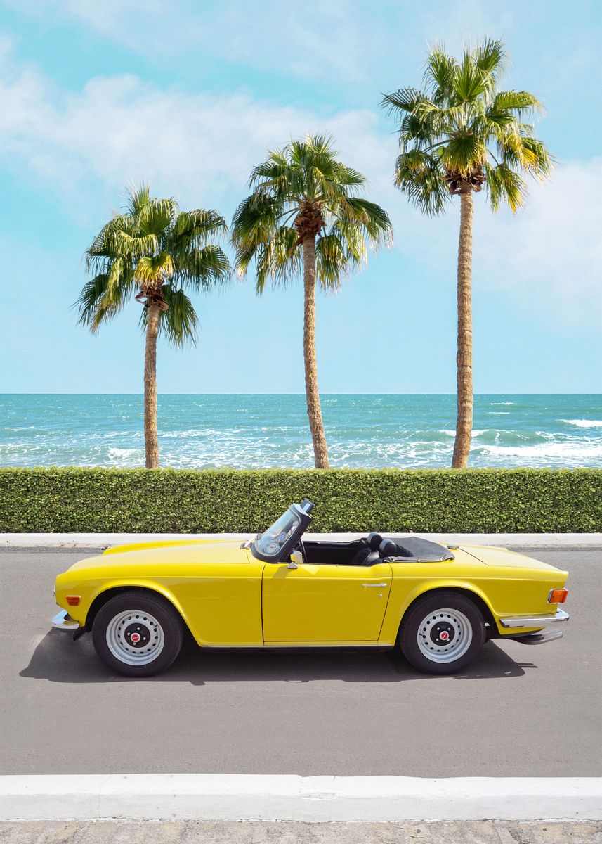 'Ocean Drive' Poster, picture, metal print, paint by Gal Design | Displate