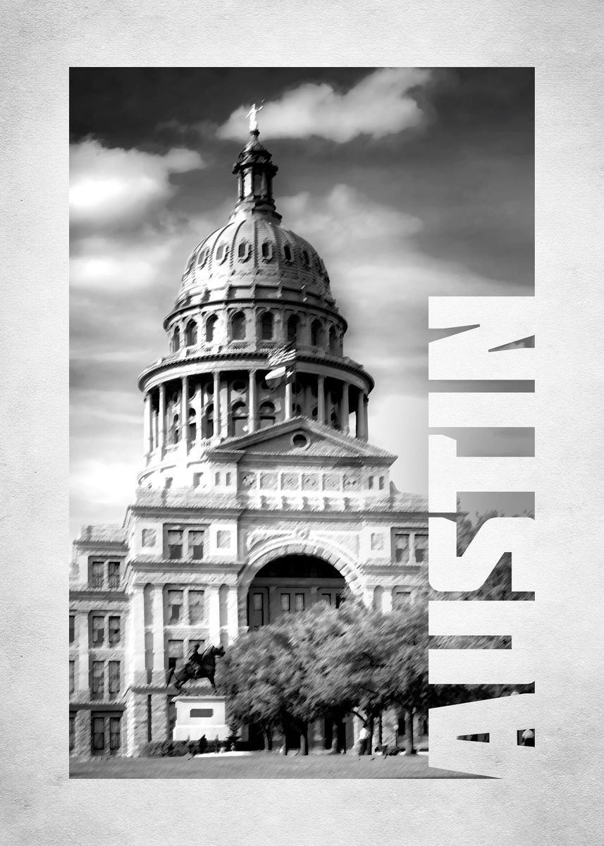 'Austin' Poster by Bo Kev | Displate