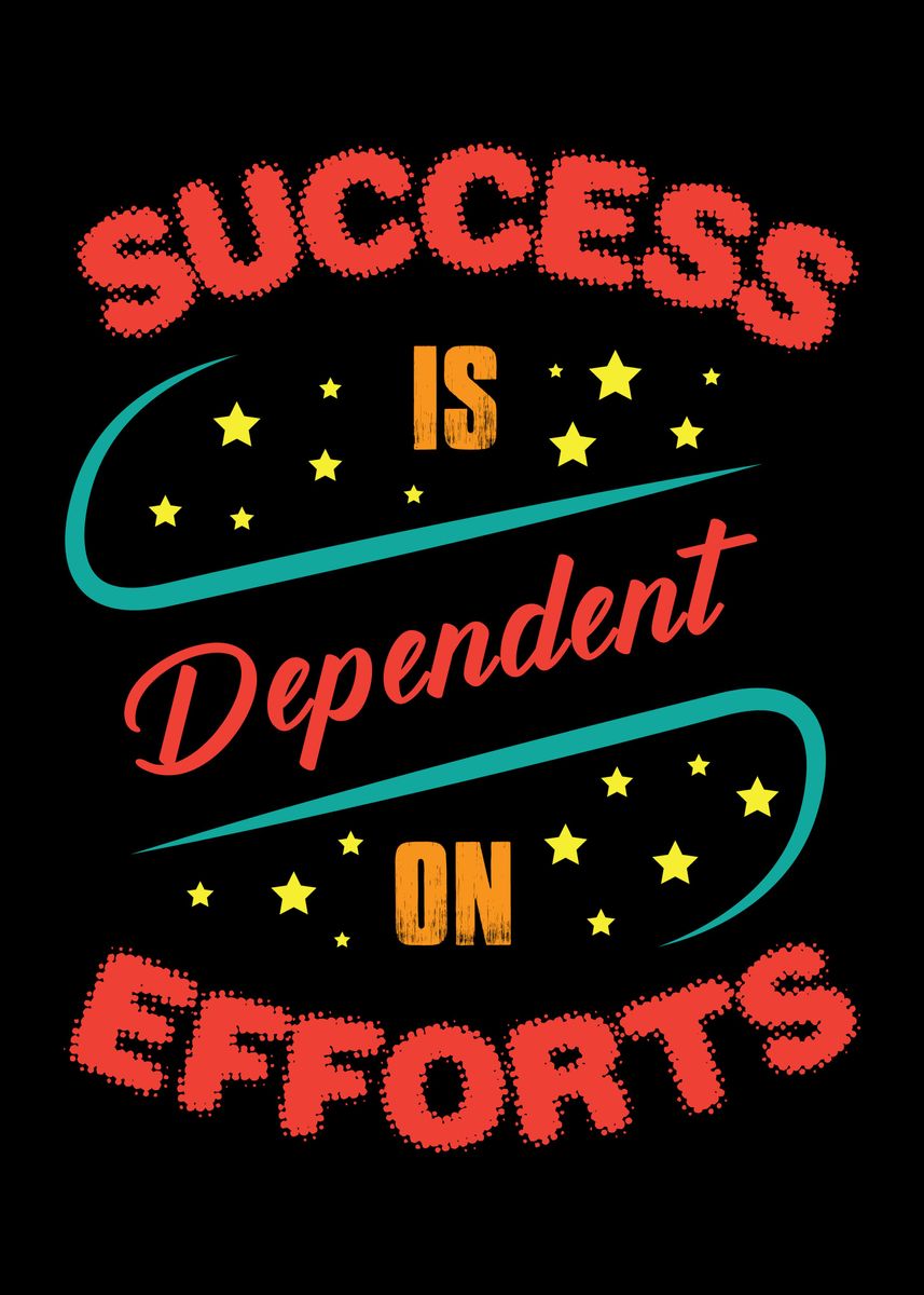 'Success' Poster, picture, metal print, paint by crbn design | Displate