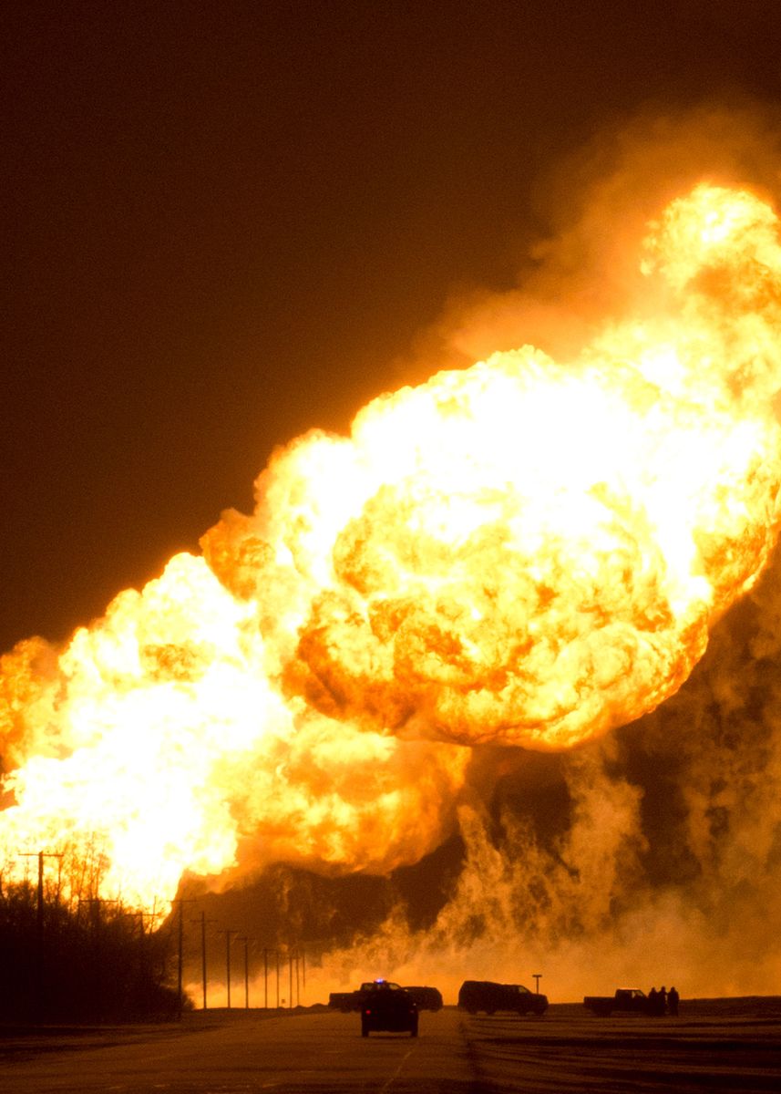 'Desolate gas explosion' Poster by LCW17 | Displate