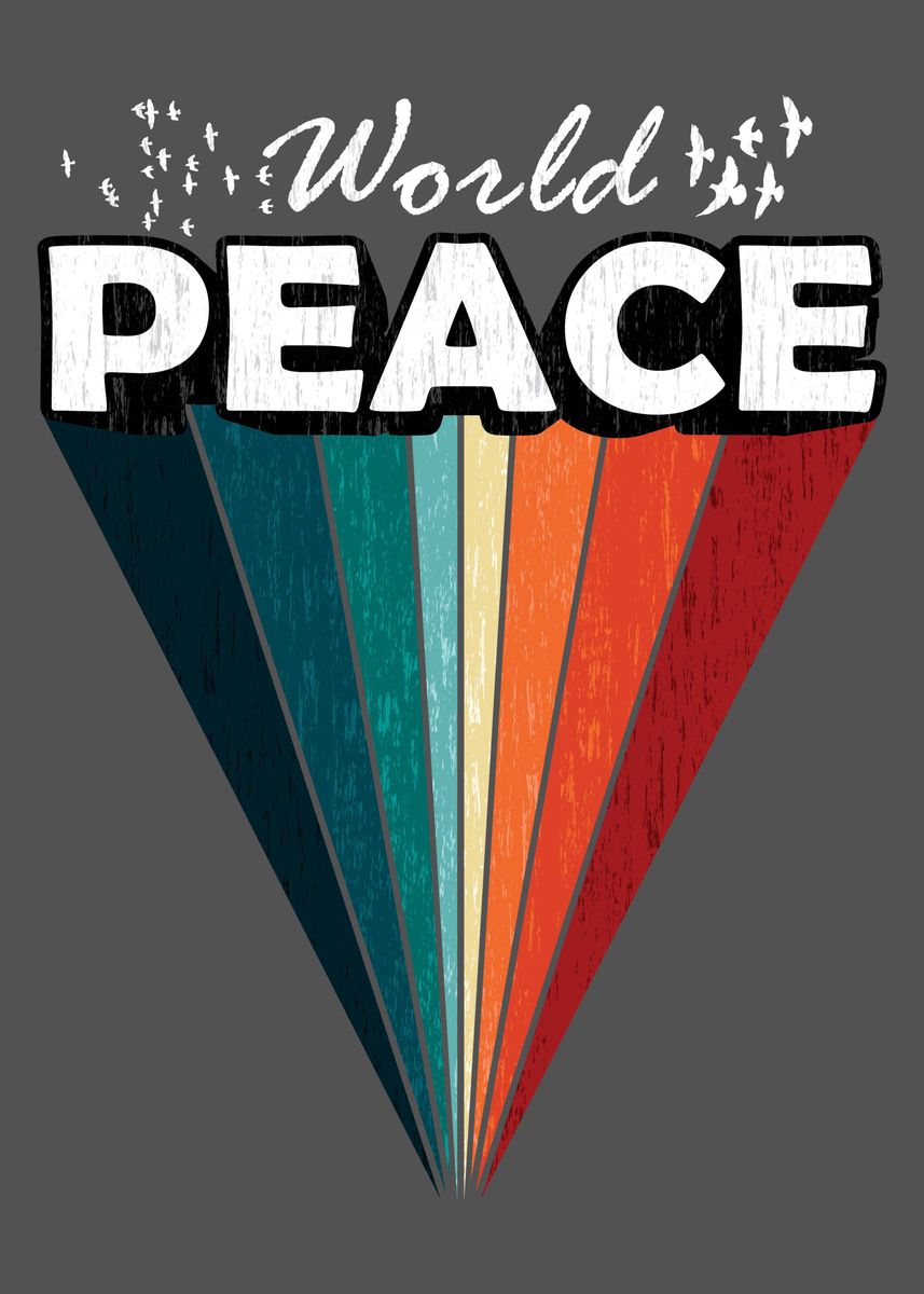 'World Peace ' Poster, picture, metal print, paint by jun salazar ...