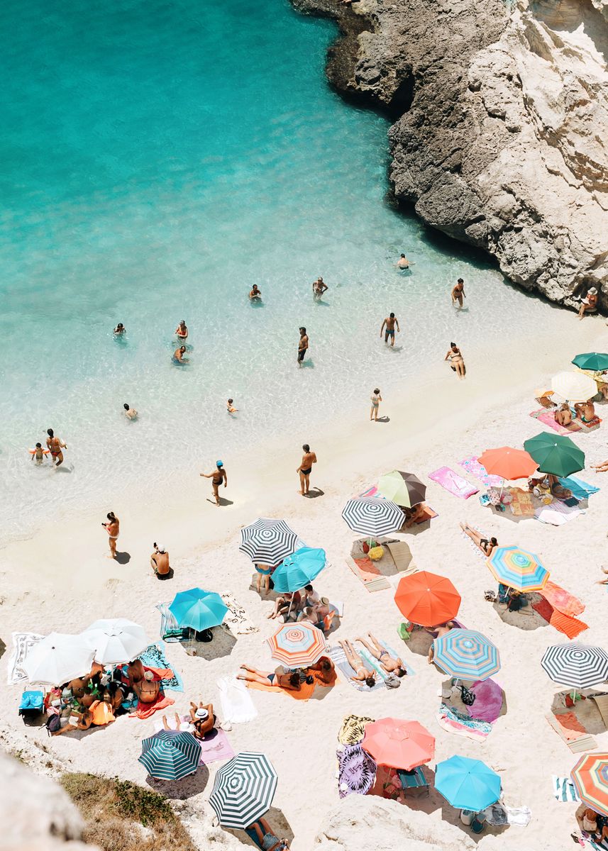 'A Day At The Beach' Poster, picture, metal print, paint by Gal Design ...