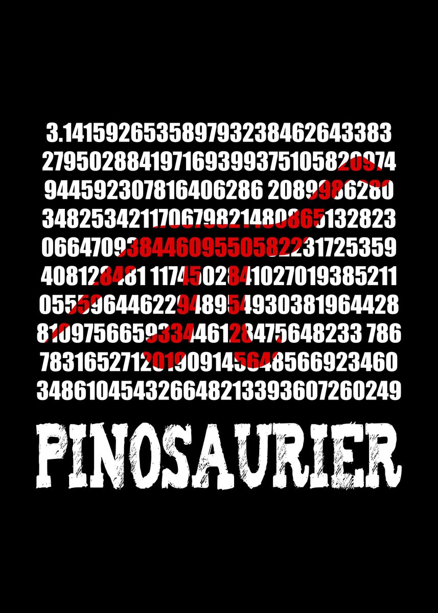 'PI 314 Number Symbol For' Poster, picture, metal print, paint by ...