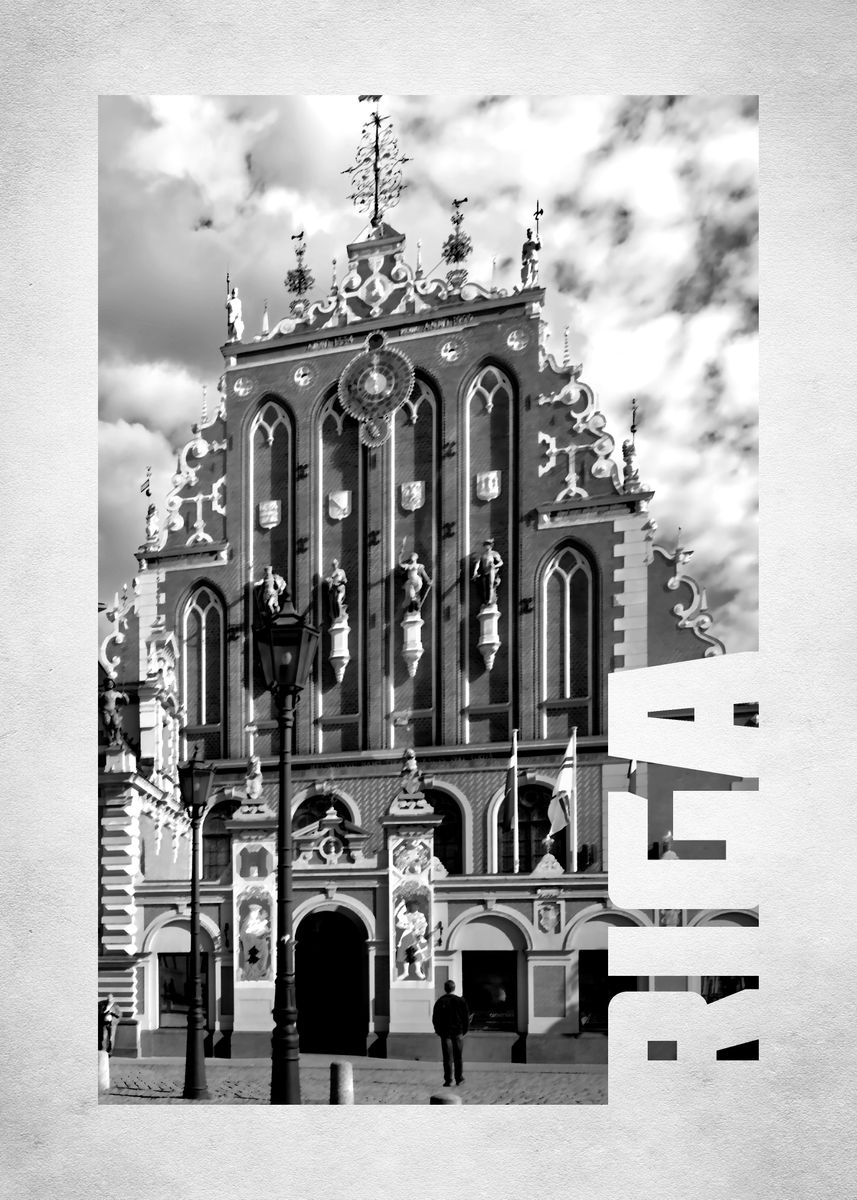 'Riga' Poster, picture, metal print, paint by Bo Kev | Displate