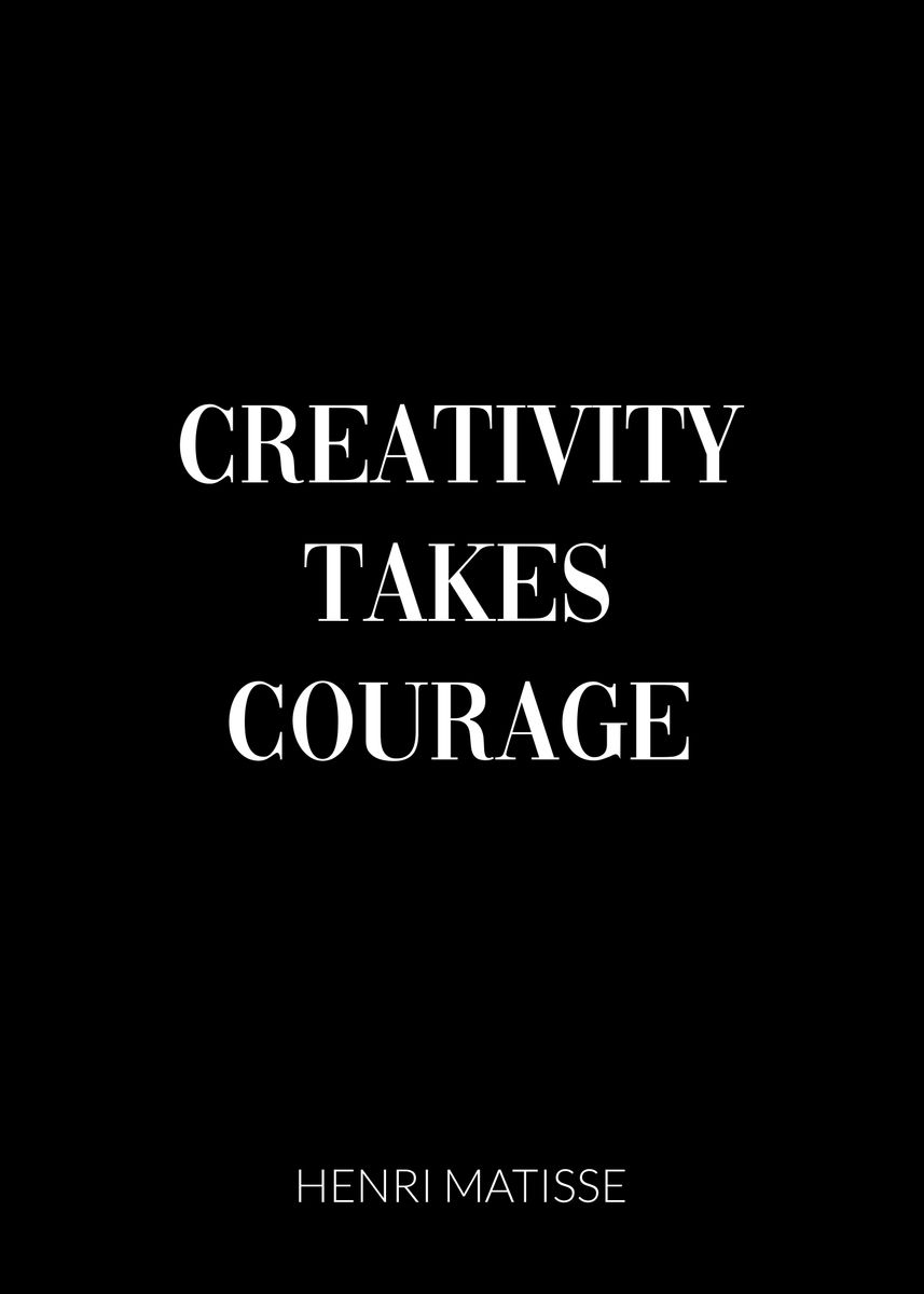 'Henri Matisse Quote' Poster, picture, metal print, paint by dkDesign ...