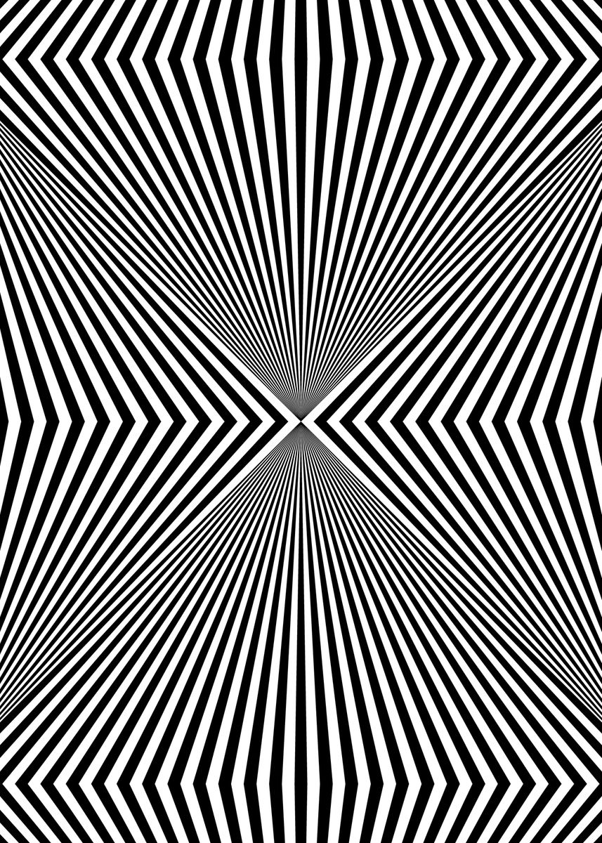 'Optical Pattern 14' Poster, picture, metal print, paint by Aloke ...
