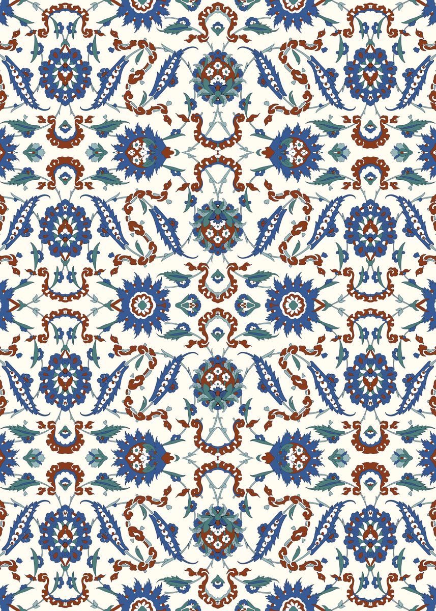 'Iznik' Poster by Moon Calendar Studio | Displate