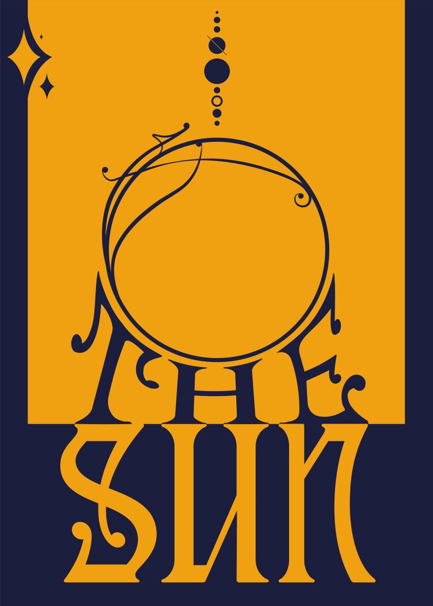 'The Sun' Poster, picture, metal print, paint by Bradley Brister | Displate