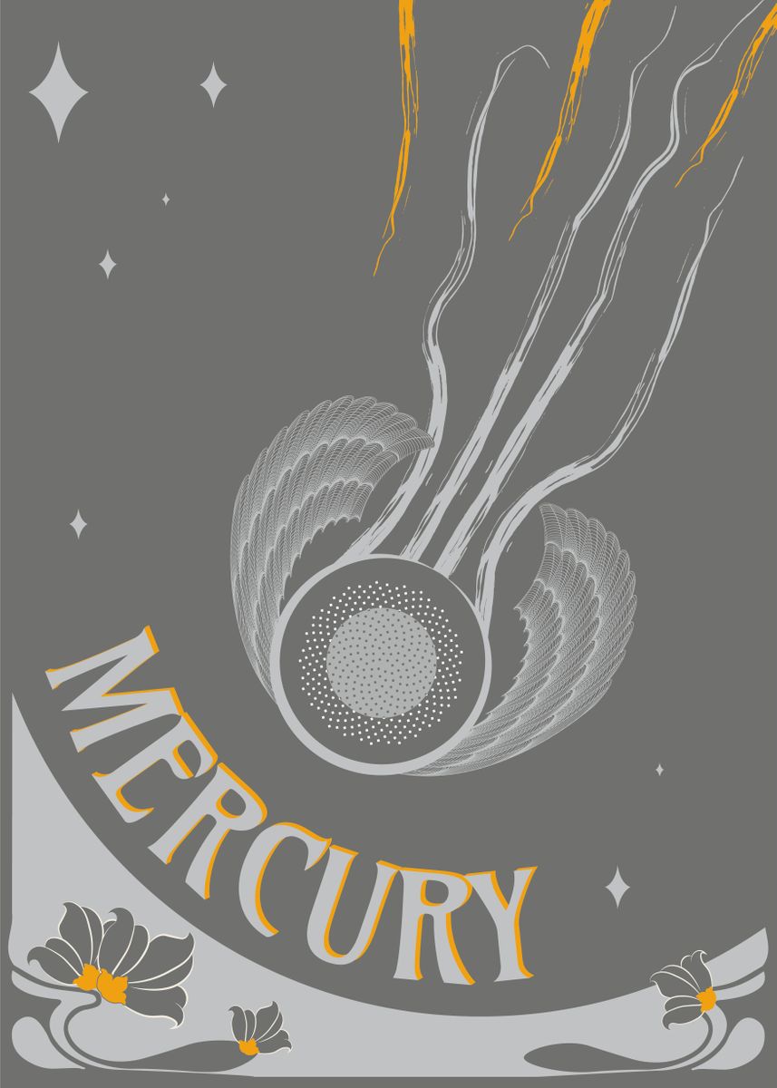 'Mercury' Poster, picture, metal print, paint by Bradley Brister | Displate