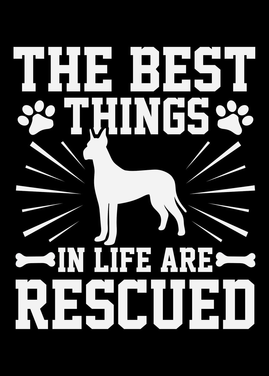 'Dog Rescue Adoption' Poster by CrazySquirrel | Displate