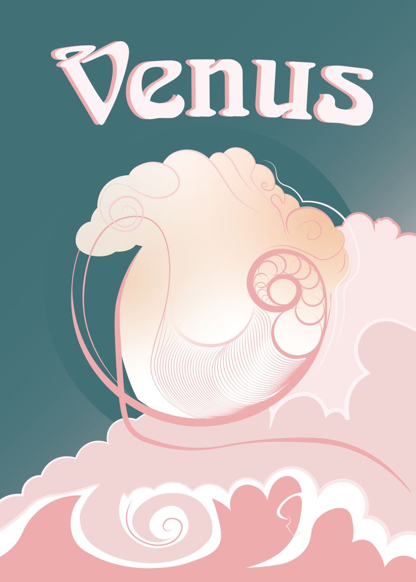 'Venus' Poster, picture, metal print, paint by Bradley Brister | Displate