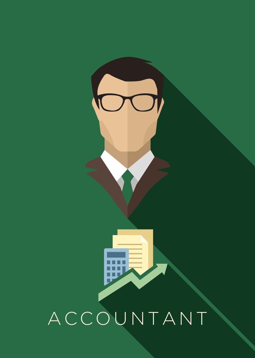 'Minimalistic Accountant' Poster by 84PixelDesign | Displate