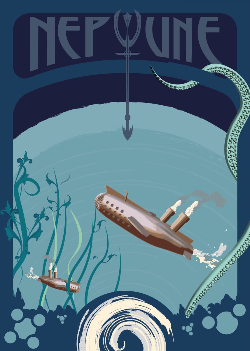 'Neptune' Poster by Bradley Brister | Displate
