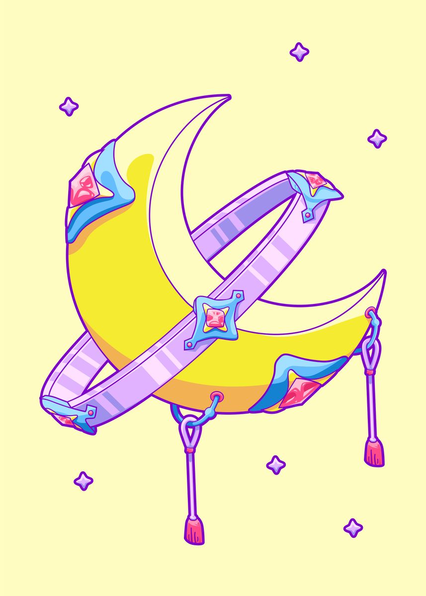 'Rich Moon' Poster by Muezzahero | Displate