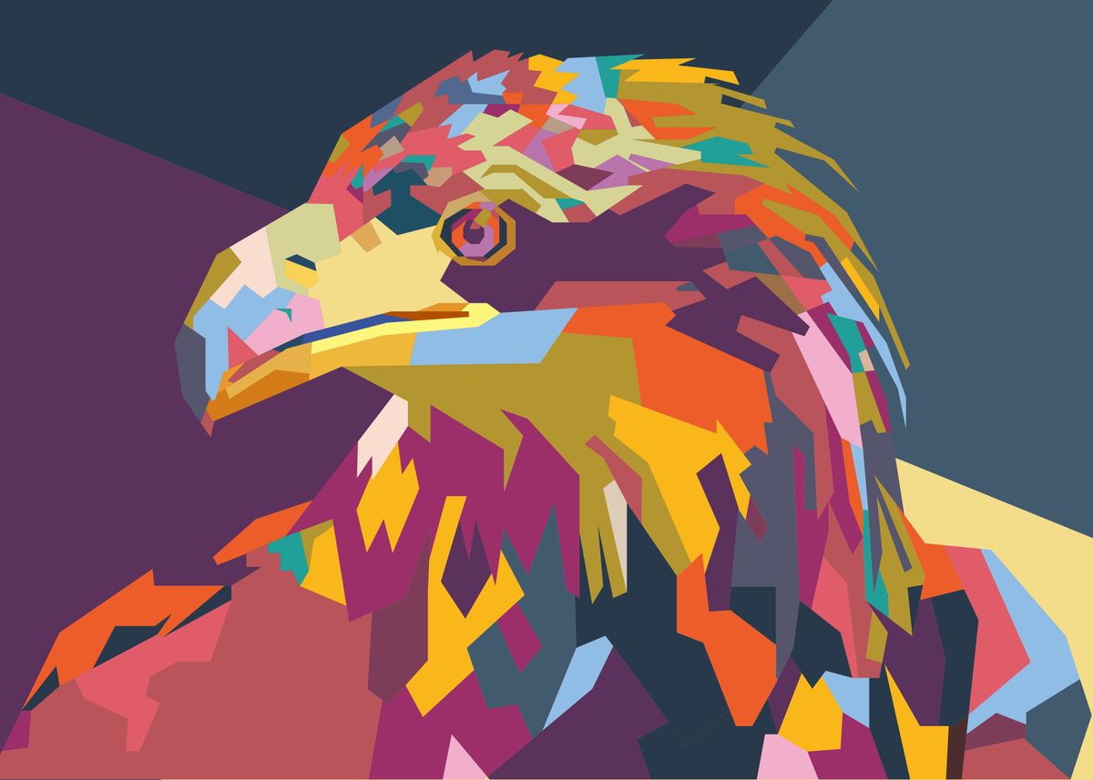 'Mad Eagle' Poster by Dhistan Karim | Displate