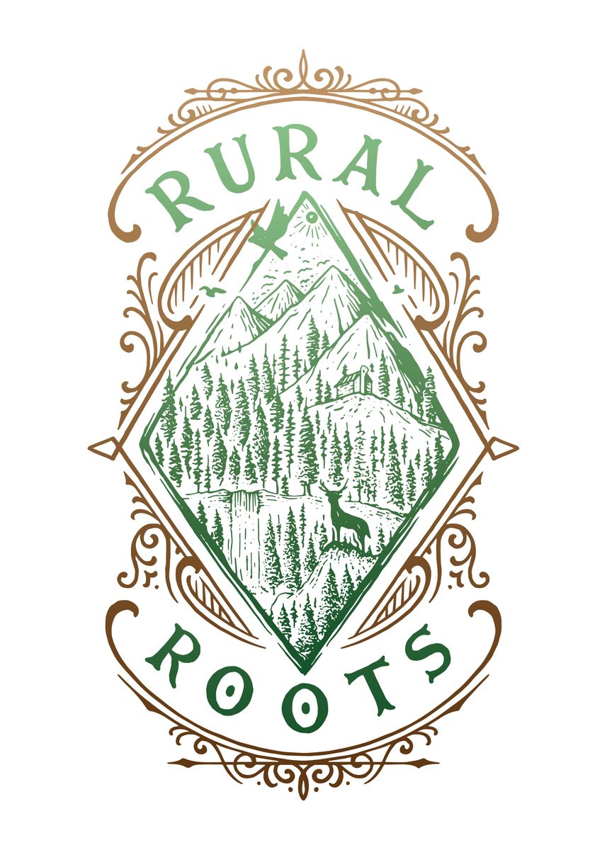 'Rural Roots' Poster by TerpeneTom | Displate