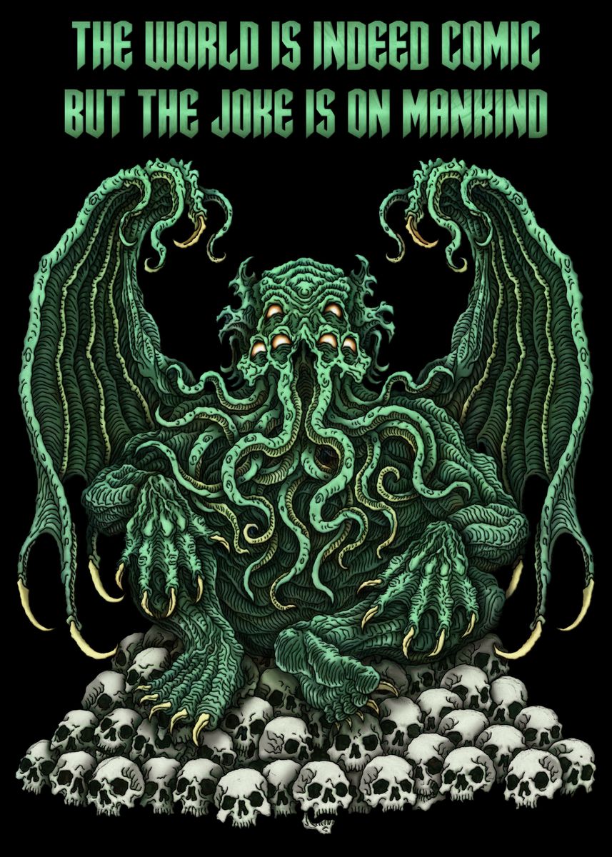 'Laughing Cthulhu' Poster, picture, metal print, paint by Azhmodai ...