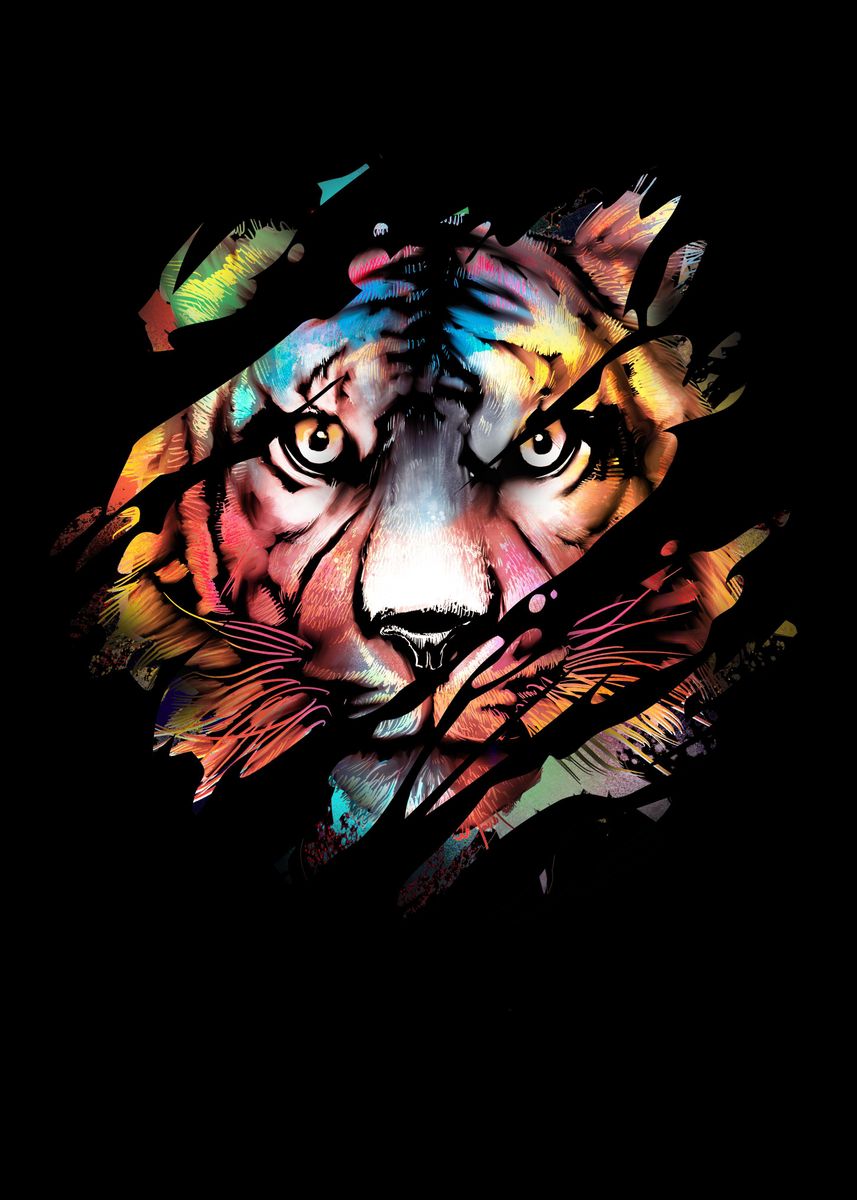 'Bengal Tiger Scratch Claw' Poster by to42 | Displate