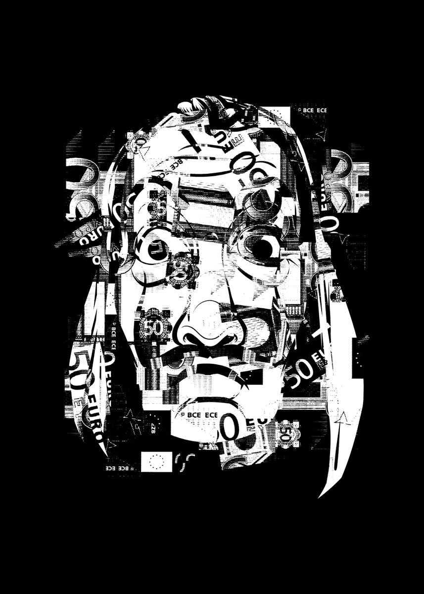 'Salvador Dali Mask' Poster, picture, metal print, paint by La Casa De ...