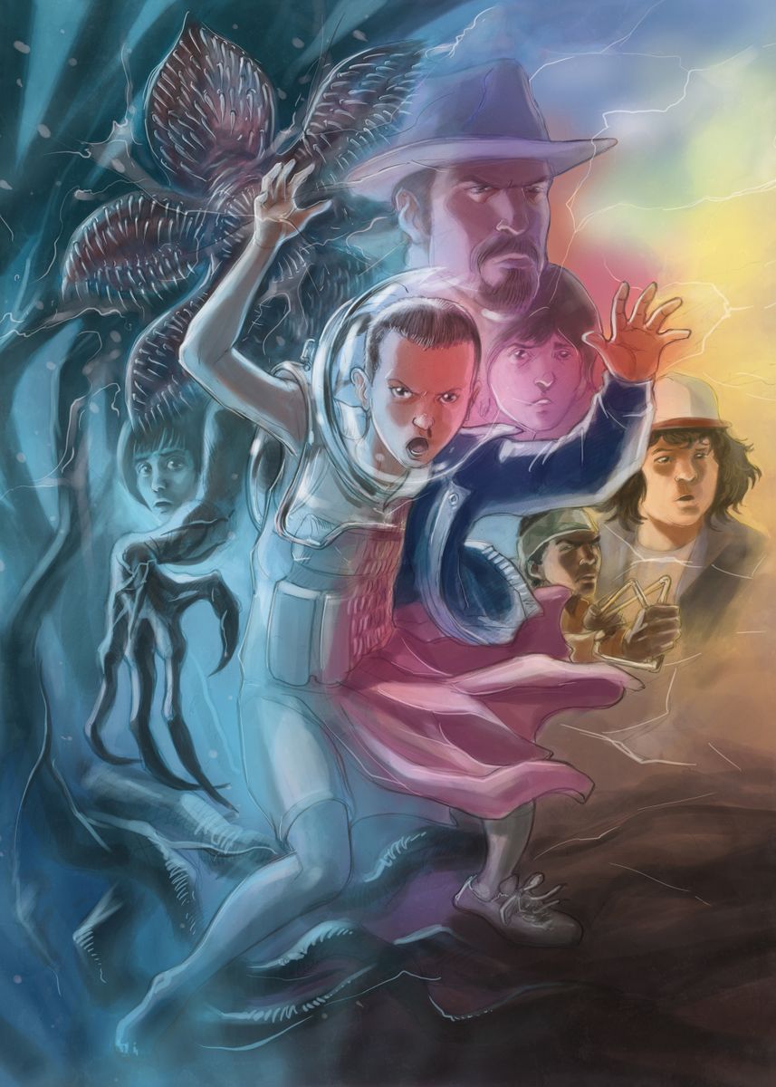 'Stranger Things Dream' Poster, picture, metal print, paint by Stranger ...