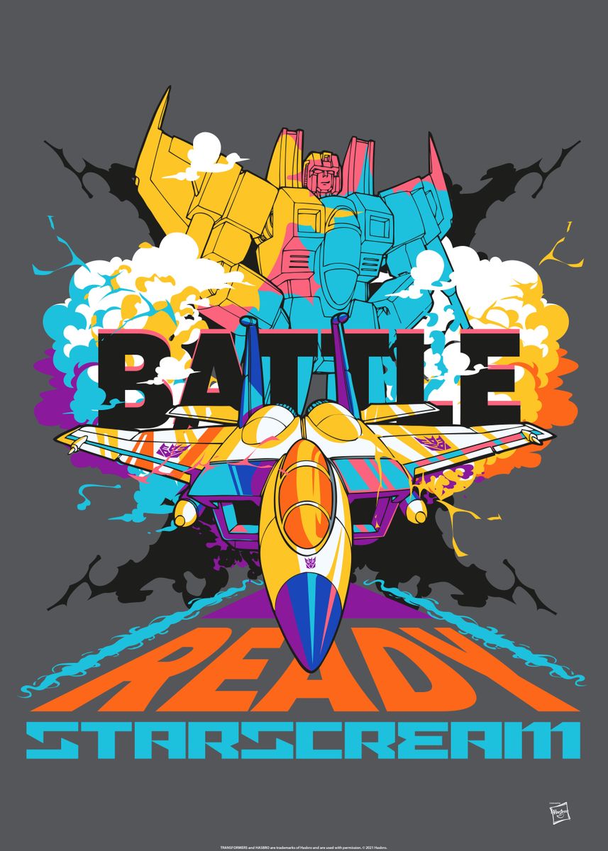 'Battle Ready Starscream' Poster, picture, metal print, paint by ...