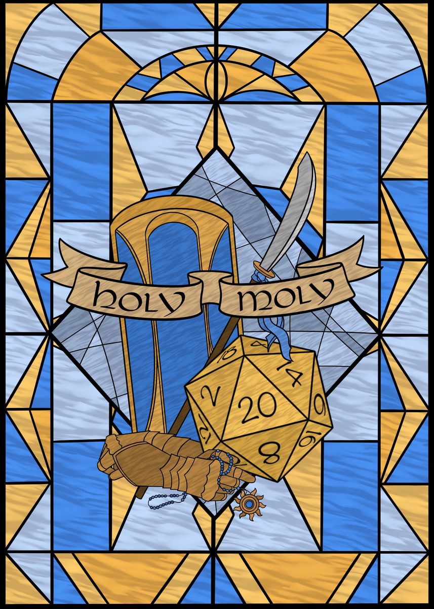 'Holy Moly' Poster, picture, metal print, paint by Cason Rome | Displate