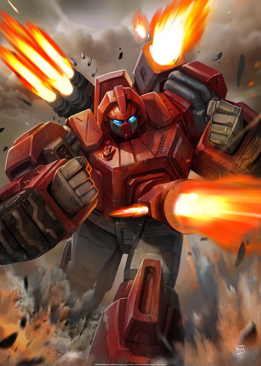 'Kaboom!' Poster, picture, metal print, paint by Transformers | Displate