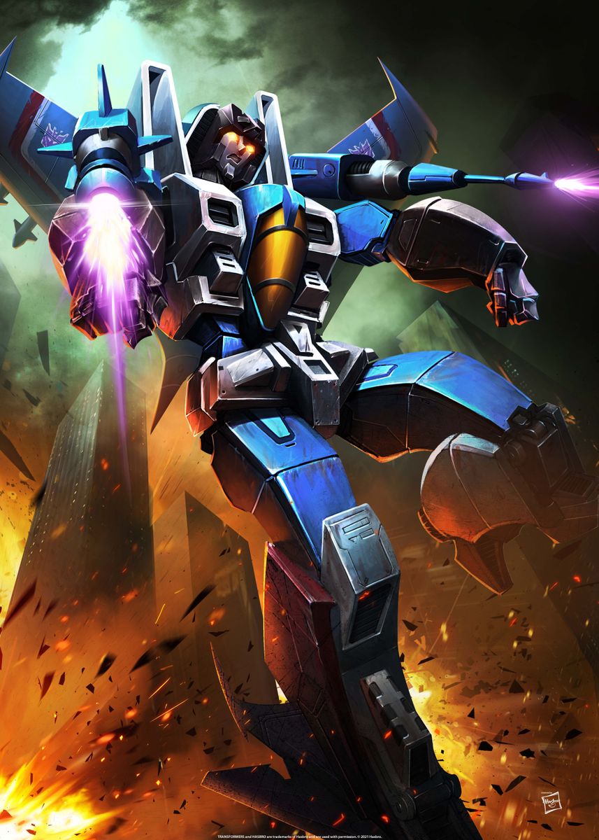 'Thundercracker' Poster, picture, metal print, paint by Transformers ...