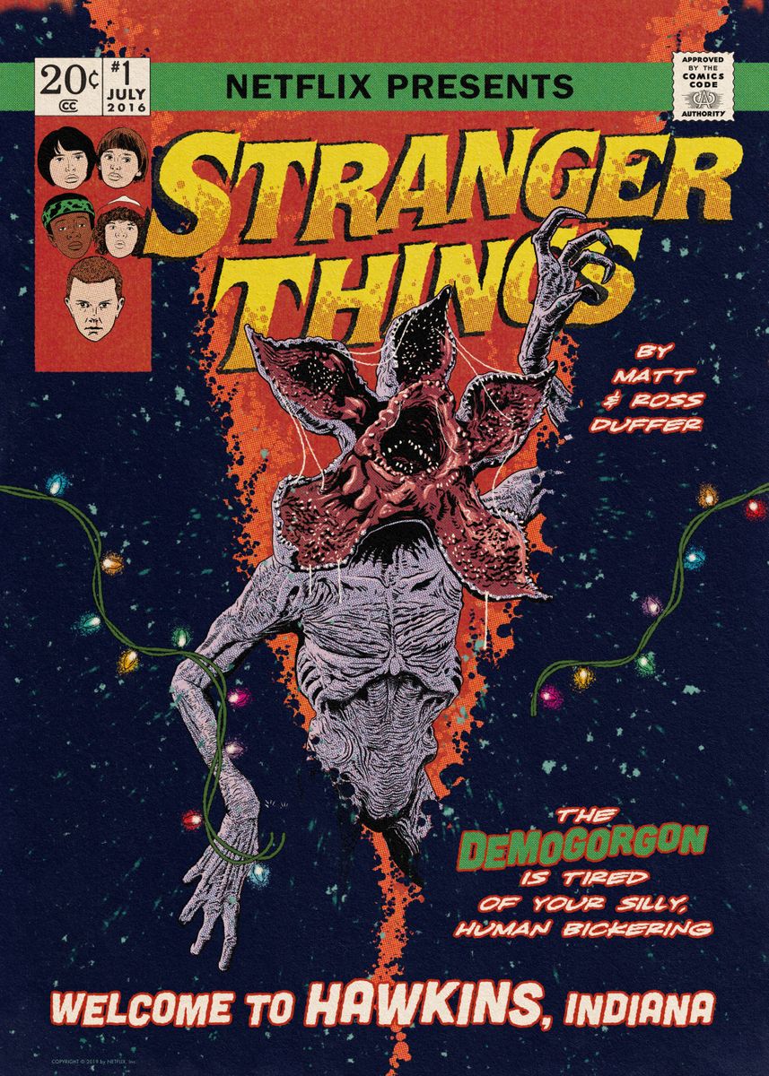 'Welcome to Hawkins' Poster, picture, metal print, paint by Stranger ...