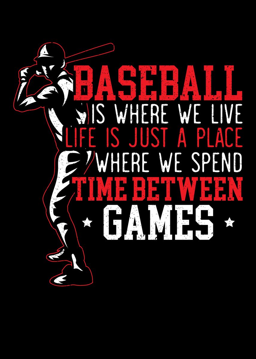 'Baseball Player ' Poster, picture, metal print, paint by NAO | Displate