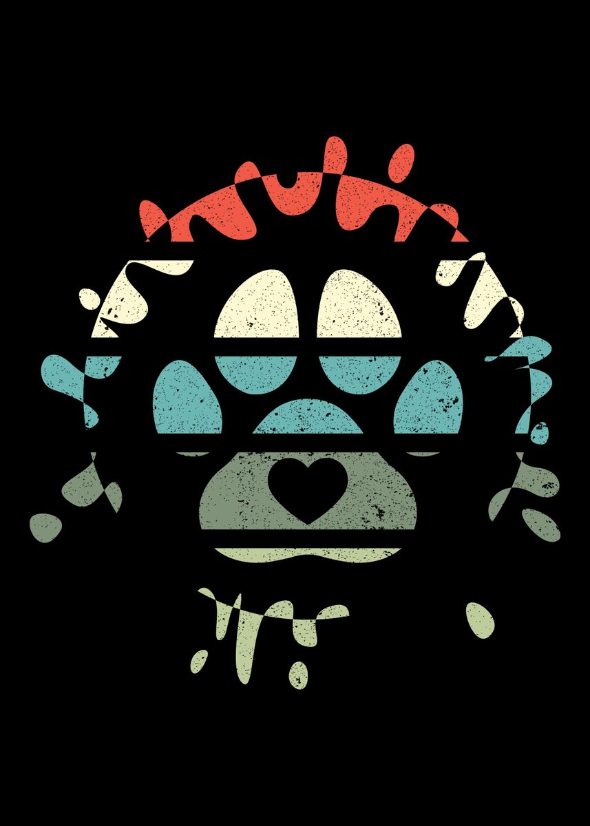 'Retro Vintage Dog Rescue' Poster, picture, metal print, paint by ...