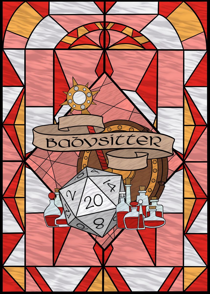 'Babysitter' Poster, picture, metal print, paint by Cason Rome | Displate