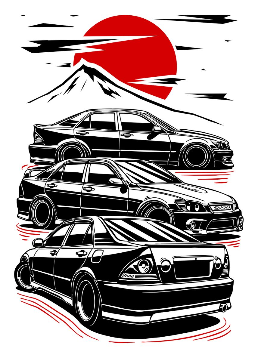 'Altezza IS200 IS300' Poster, picture, metal print, paint by Faissal ...