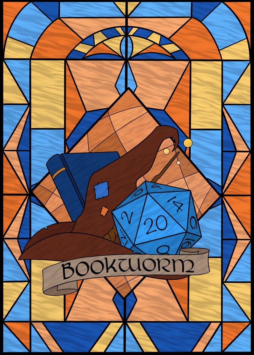 'Bookworm' Poster by Cason Rome | Displate