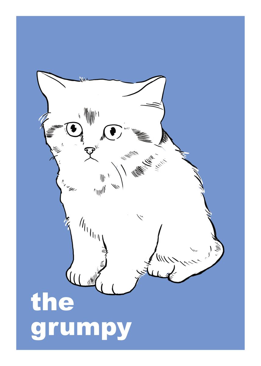 'The grumpy' Poster by Jamil Filho | Displate
