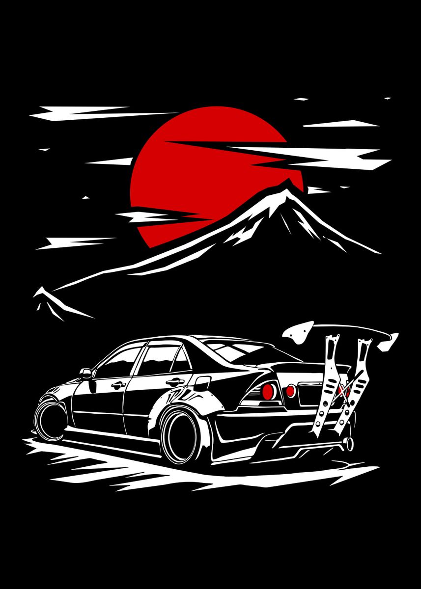 'IS300 Altezza' Poster, picture, metal print, paint by Faissal Thomas ...