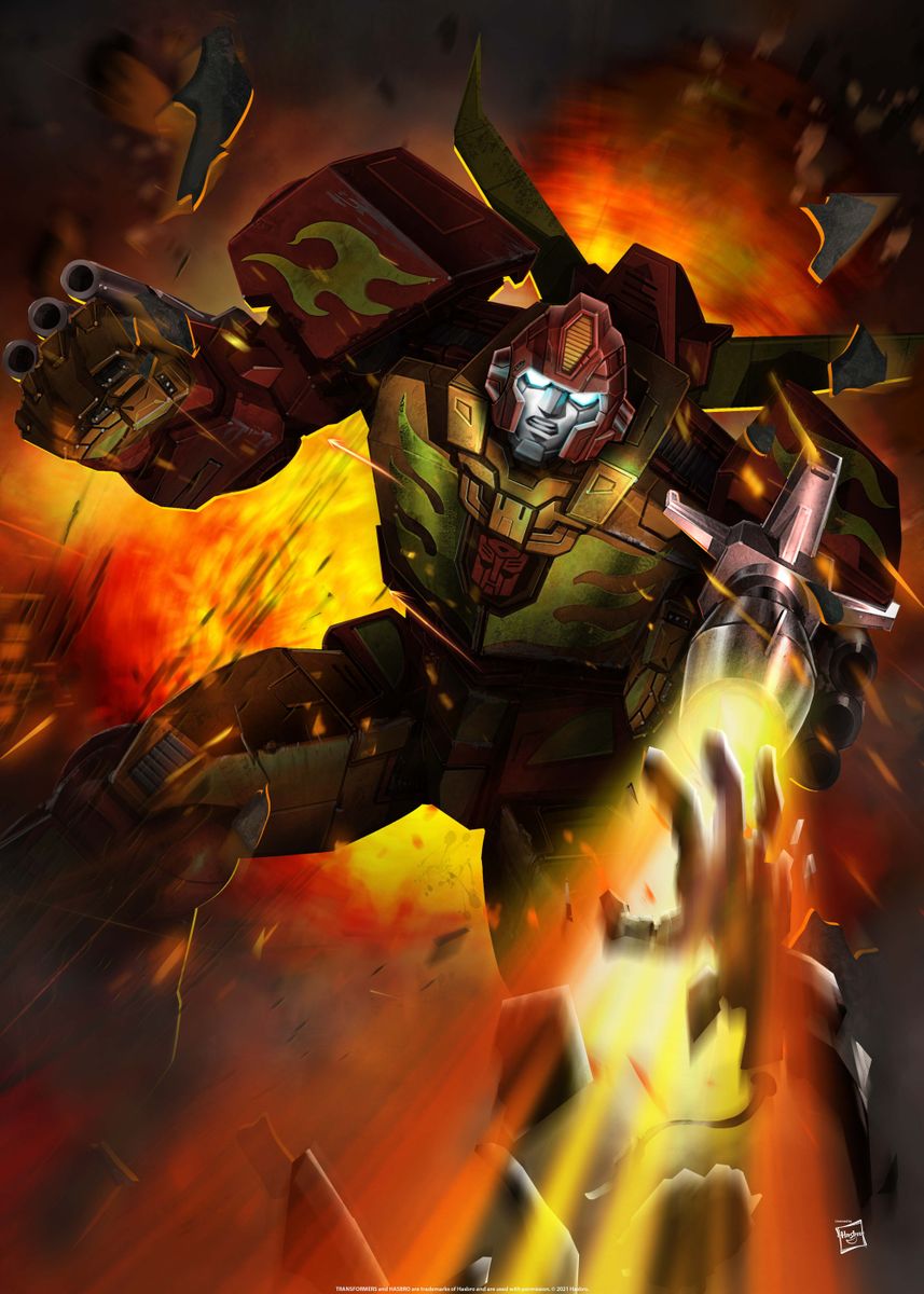 'Rodimus' Poster, picture, metal print, paint by Transformers | Displate