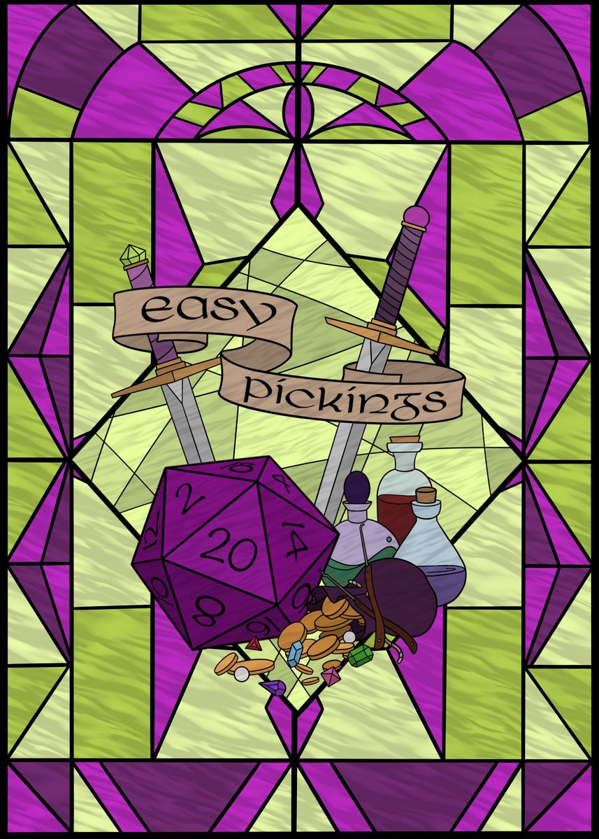 'Easy Pickings' Poster, picture, metal print, paint by Cason Rome ...