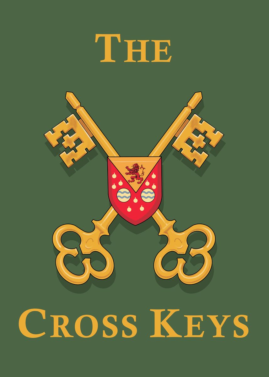 'The Cross Keys Pub Sign' Poster, picture, metal print, paint by ...