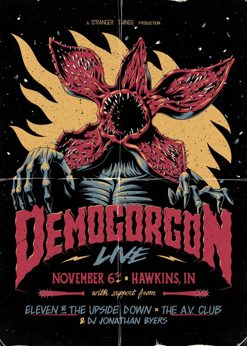 'Demogorgon' Poster, picture, metal print, paint by Stranger Things ...