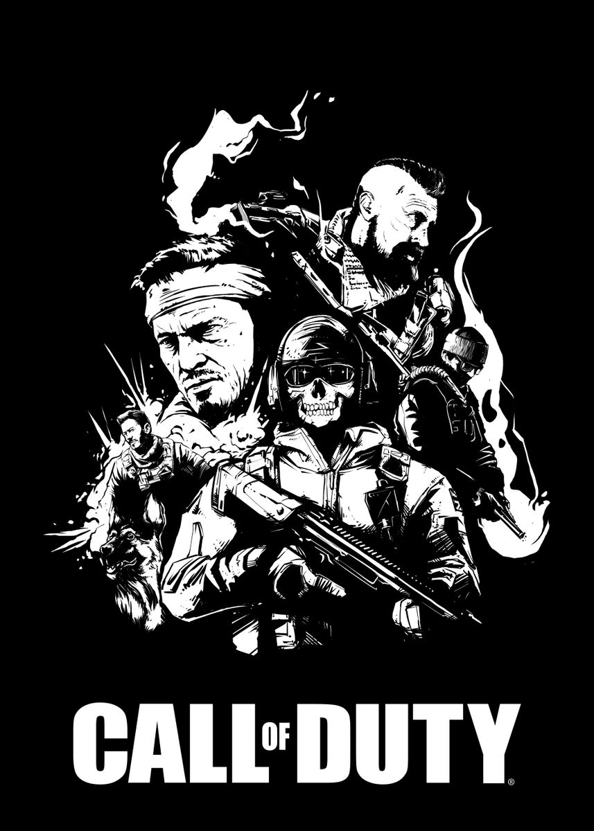 'Call of Duty' Poster, picture, metal print, paint by Call of Duty ...