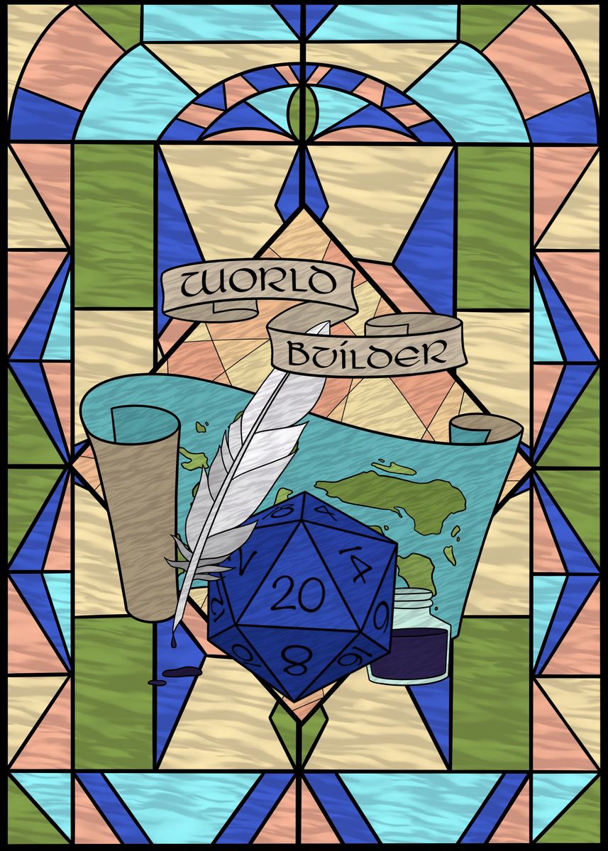 'World Builder' Poster, picture, metal print, paint by Cason Rome ...