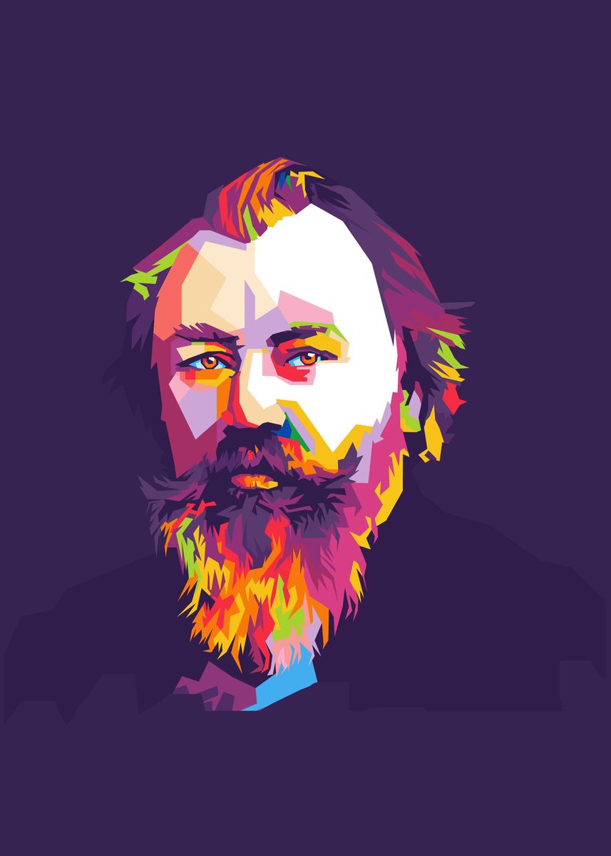 'Johannes Brahms' Poster by Alex Bayu | Displate
