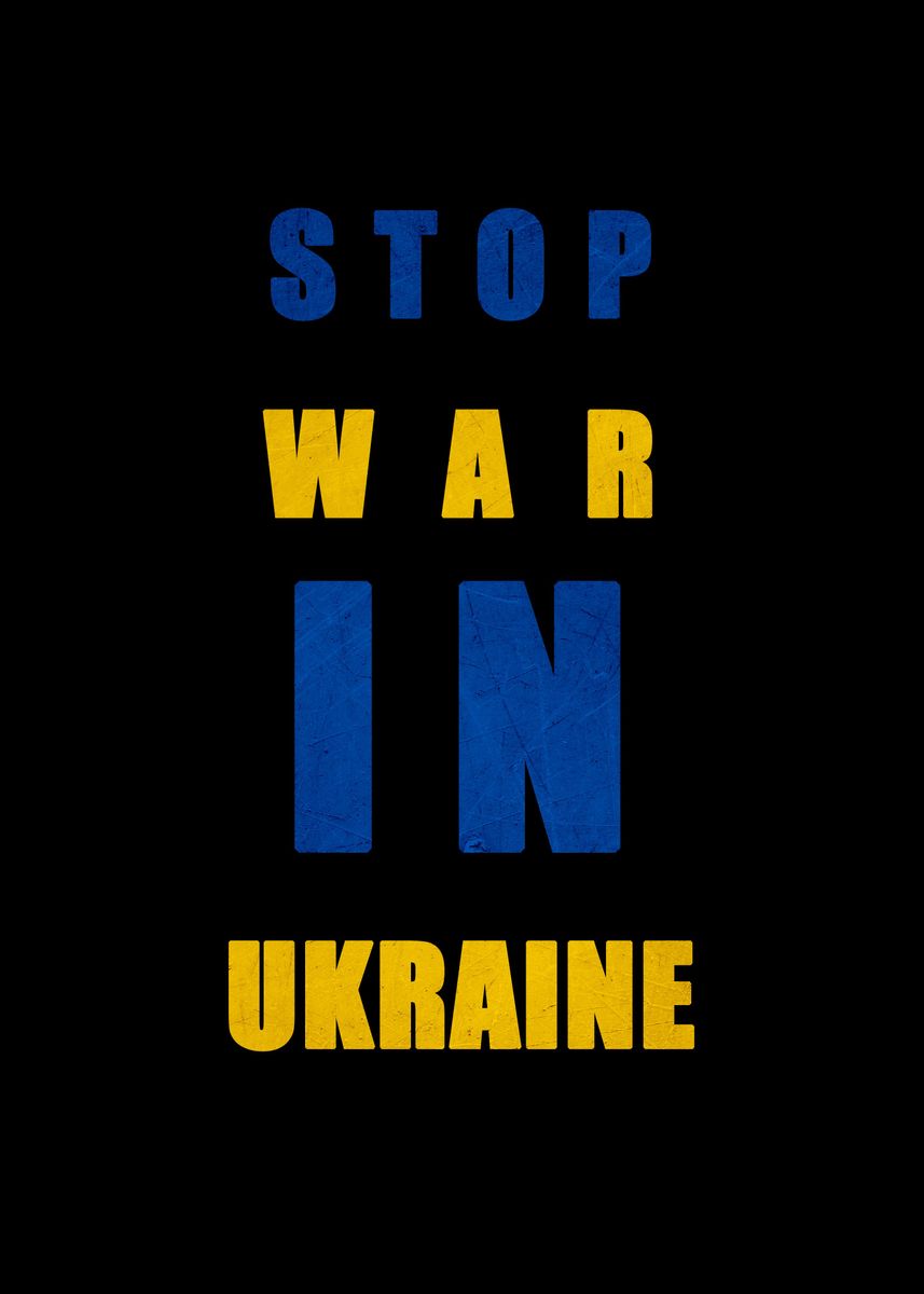 'Ukraine Peace' Poster, picture, metal print, paint by Music Of Cake ...