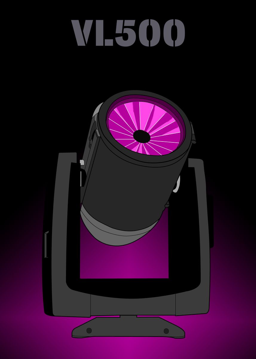 'VariLite VL500' Poster by Ryan Kasko | Displate