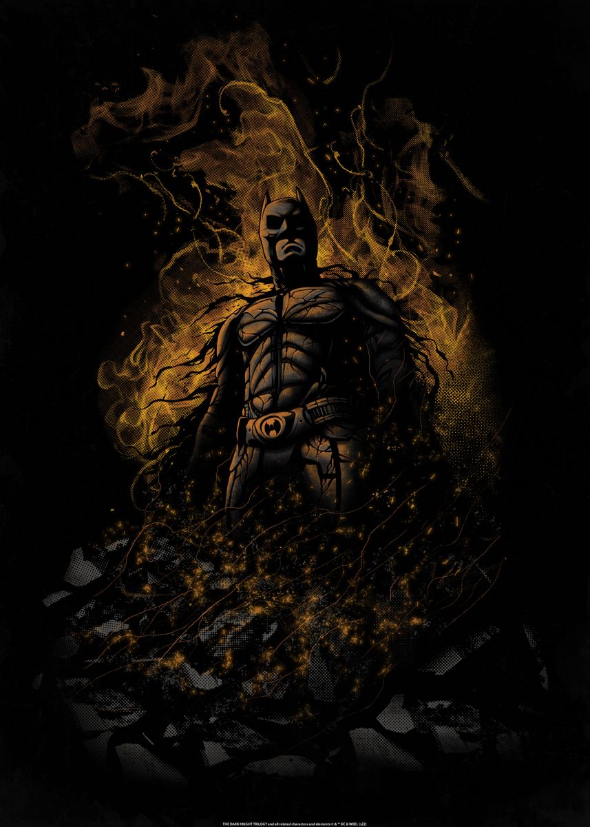 'Batman' Poster, picture, metal print, paint by DC Comics | Displate